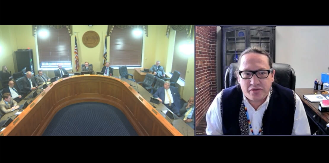 CHIEF BARNES TESTIFIES TO WEST VIRGINIA SENATE ON BILL 705 - Shawnee Tribe