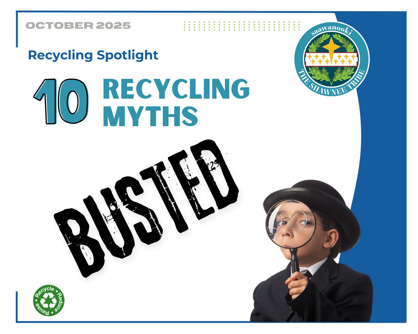 RECYCLING SPOTLIGHT: 10 RECYCLING MYTHS BUSTED! - Shawnee Tribe